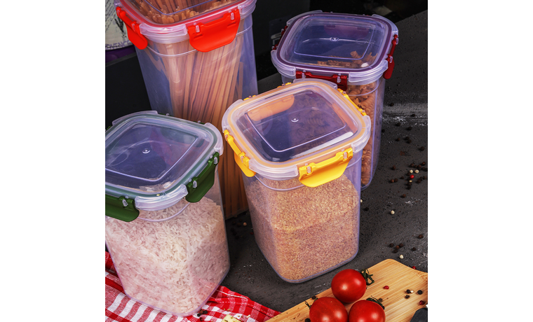 0.75 LT COLORED AIRTIGHT FOOD STORAGE CONTAINER | ASUDE PLASTIK